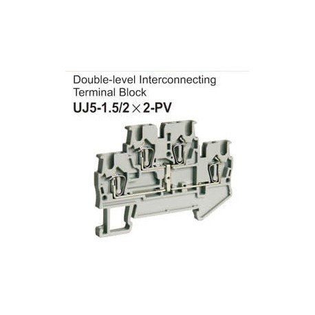 UJ5-1.5/2x2-PV Double-Level Interconnecting Terminal Block - SCL System